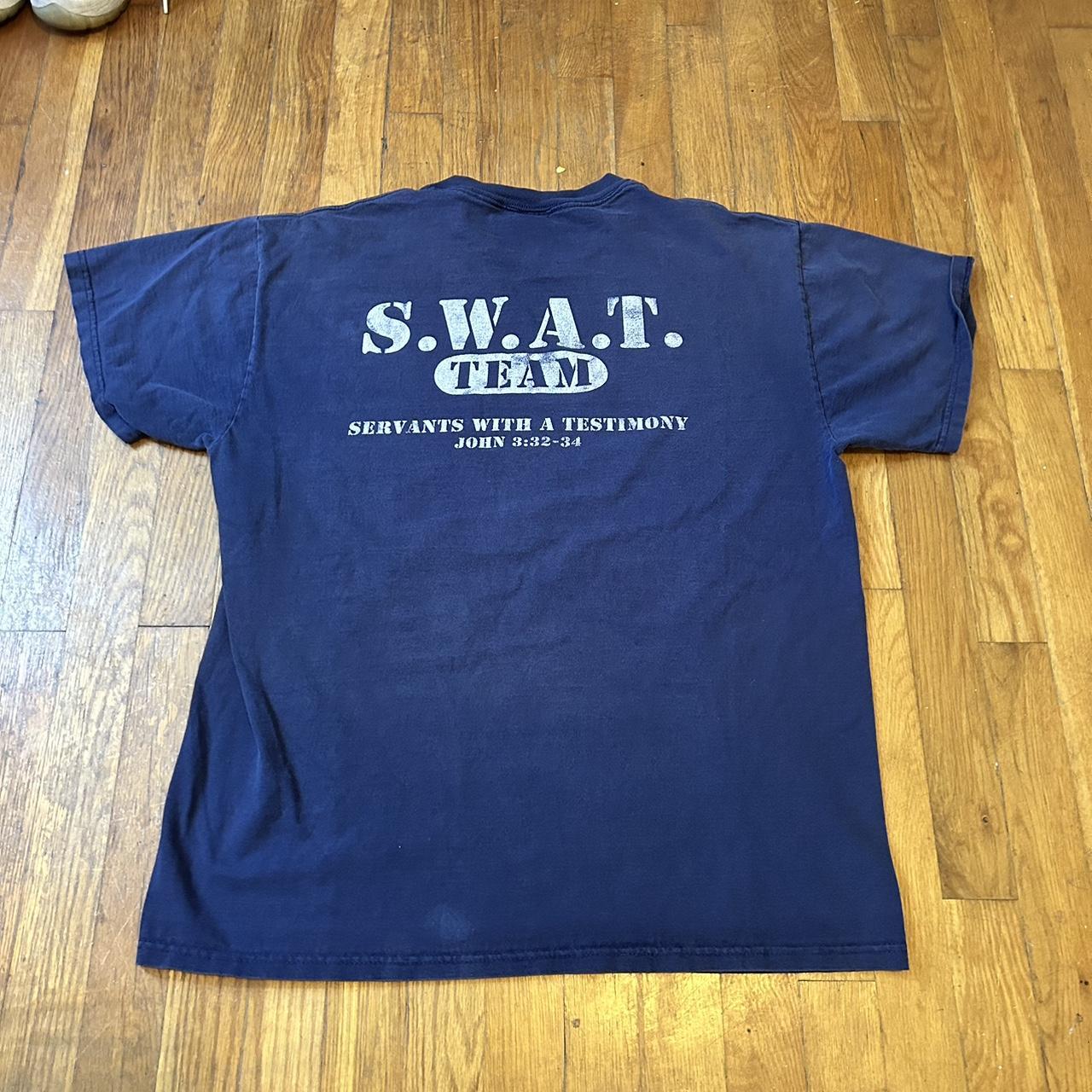 Vintage Jesus Swat Team tshirt Size L No... - Depop