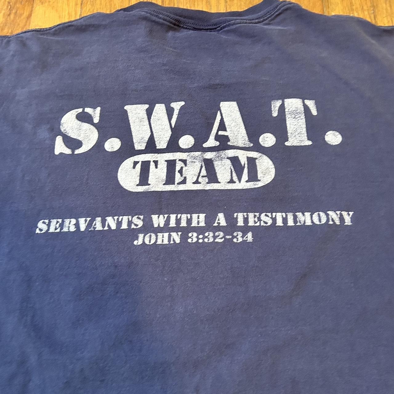 Vintage Jesus Swat Team tshirt Size L No... - Depop