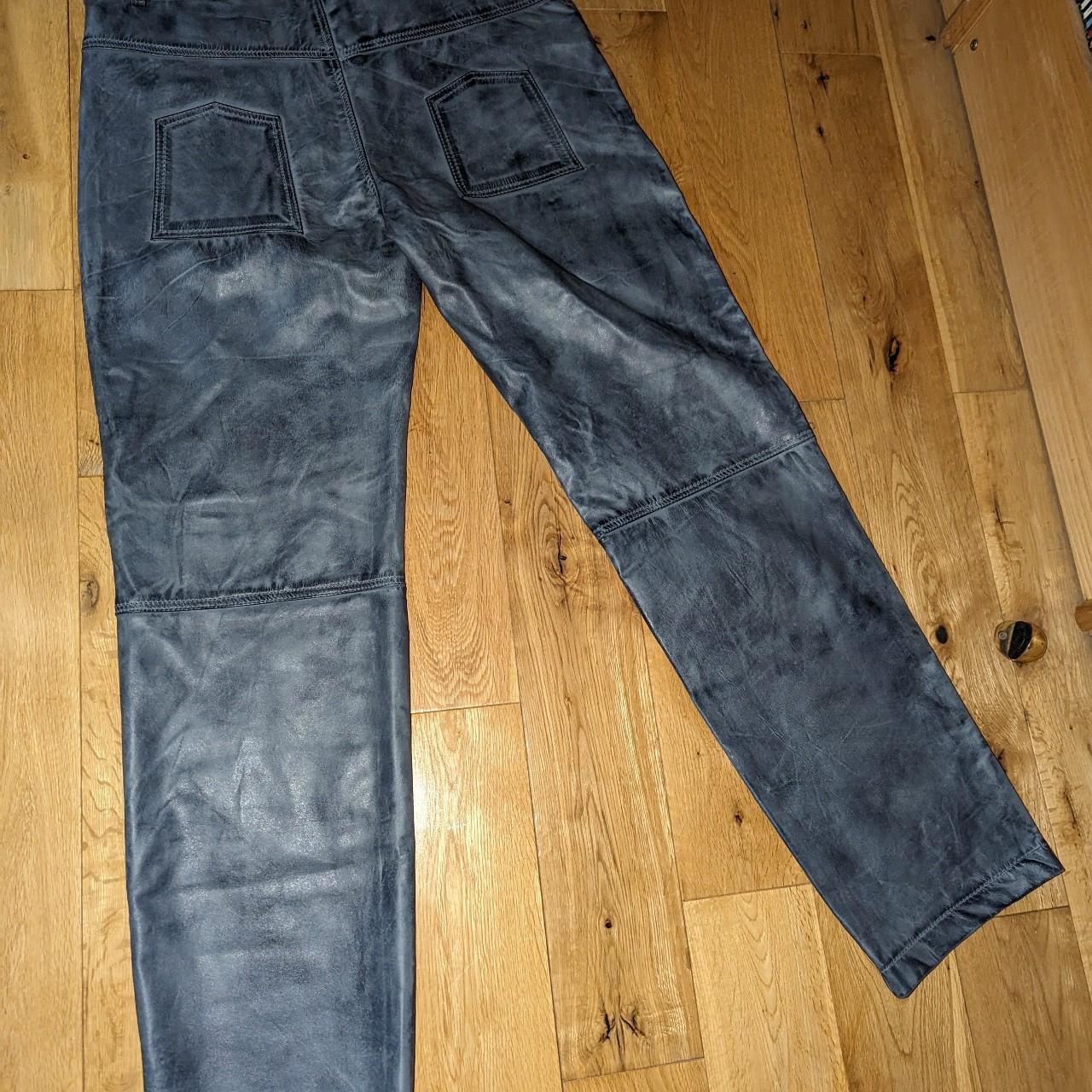 Years of Tears OSBATT - PSYKHI LEATHER PANTS GREY -... - Depop