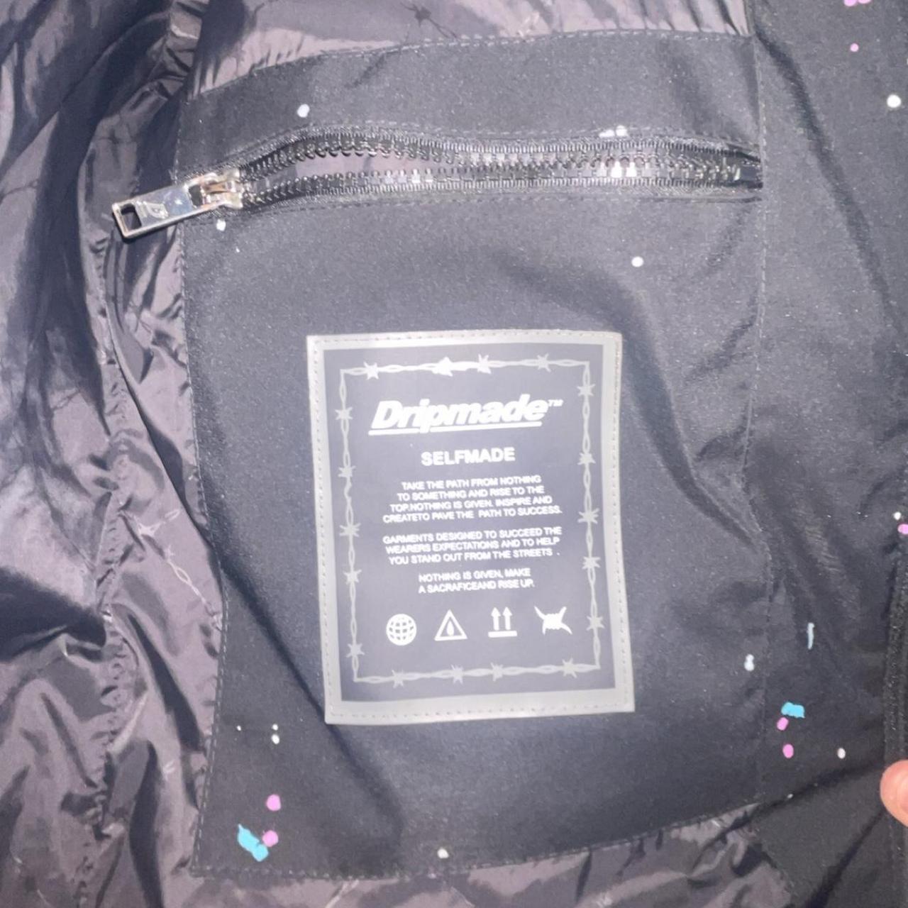 Dripmade jacket paint splatter size medium - Depop