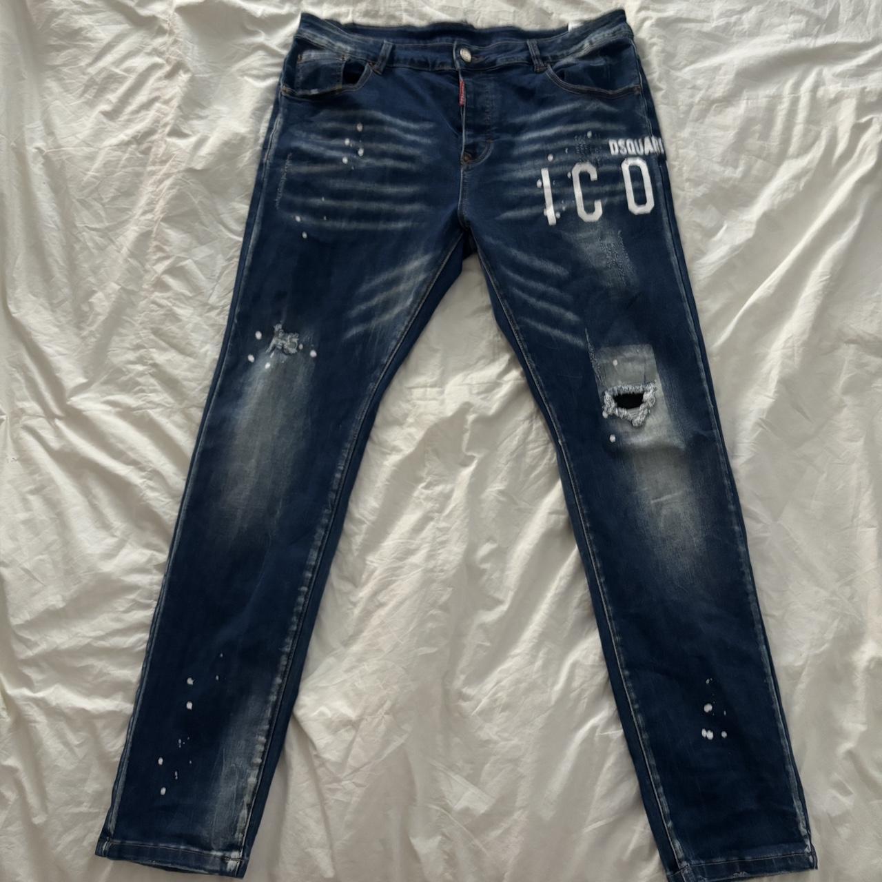 Blue Dsquared icon jeans size 36 fits like size large - Depop