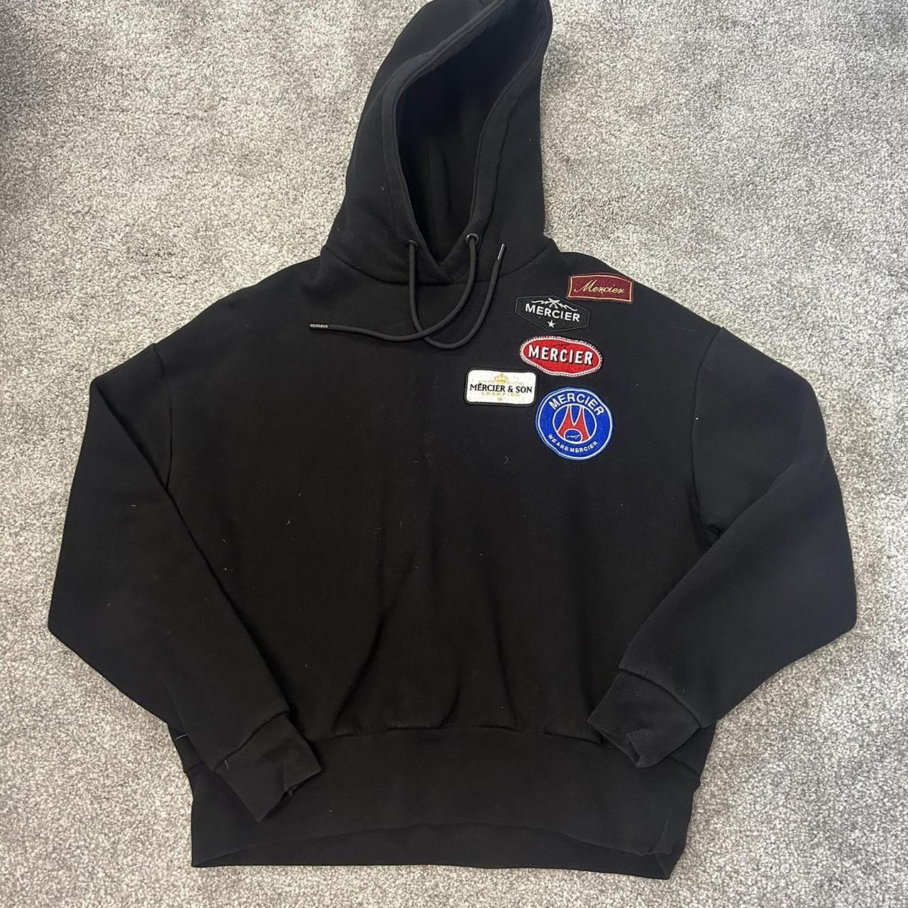 black mercier jumper, worn a few times, in good... - Depop