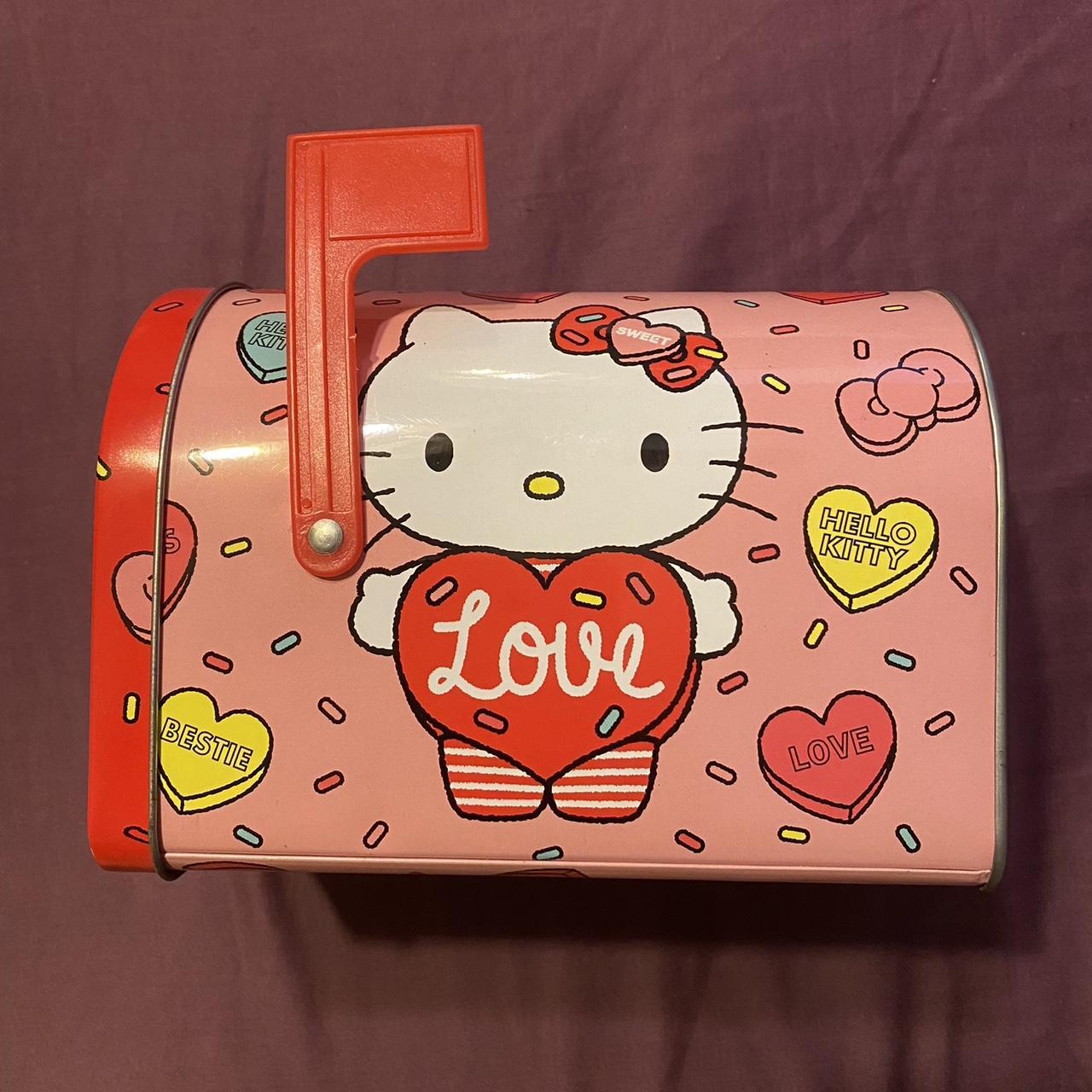Hello Kitty Valentine's Day mailbox. Has some dents.... | Depop