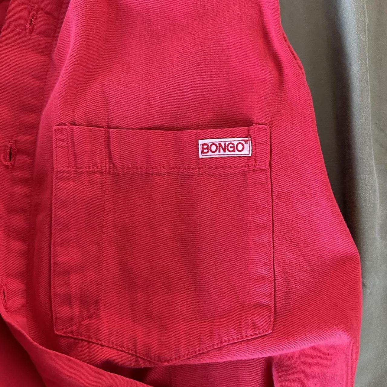 red vintage button up vest by bongo ⭐️ incredibly... - Depop