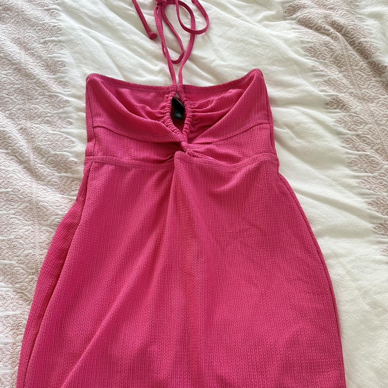 so adorable barbiecore dress!! in perfect condition... - Depop