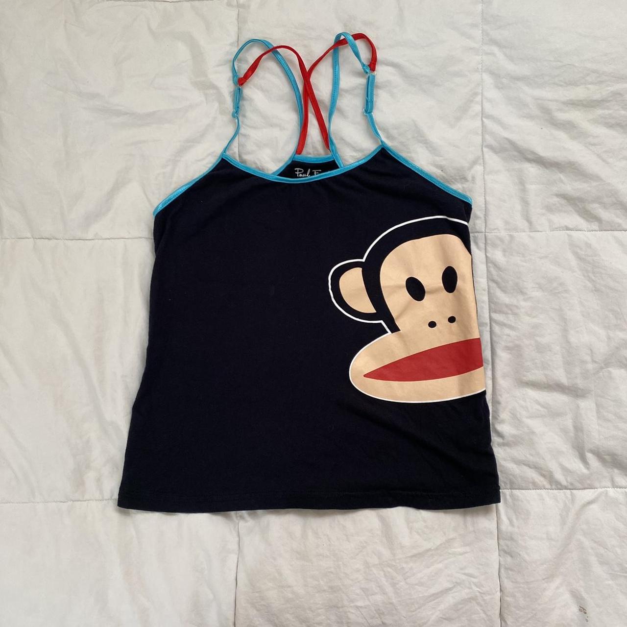 Black and red vintage Paul Frank tank top #PaulFrank... - Depop