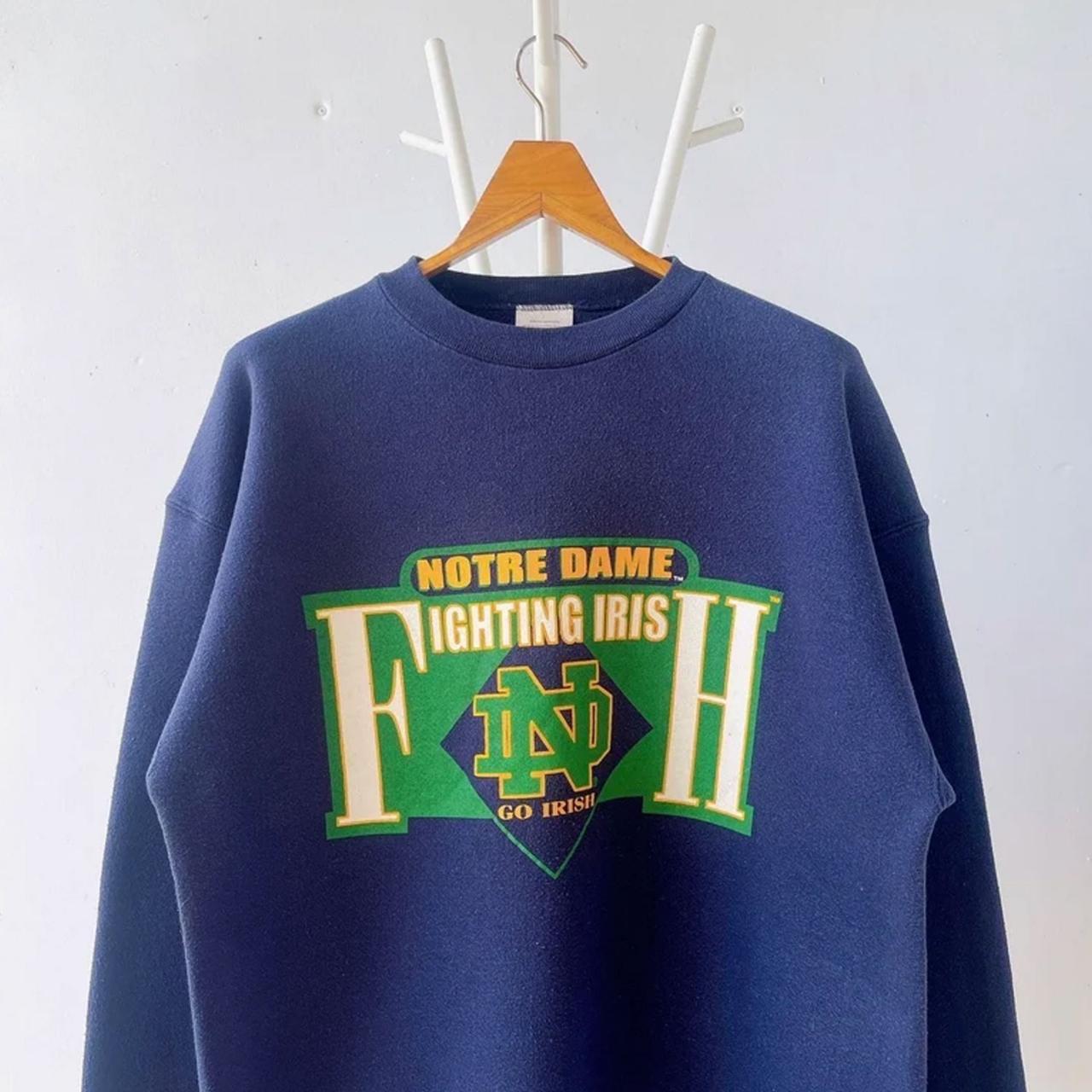 90s University of Notre Dame Fighting Irish sweatshirt - Depop