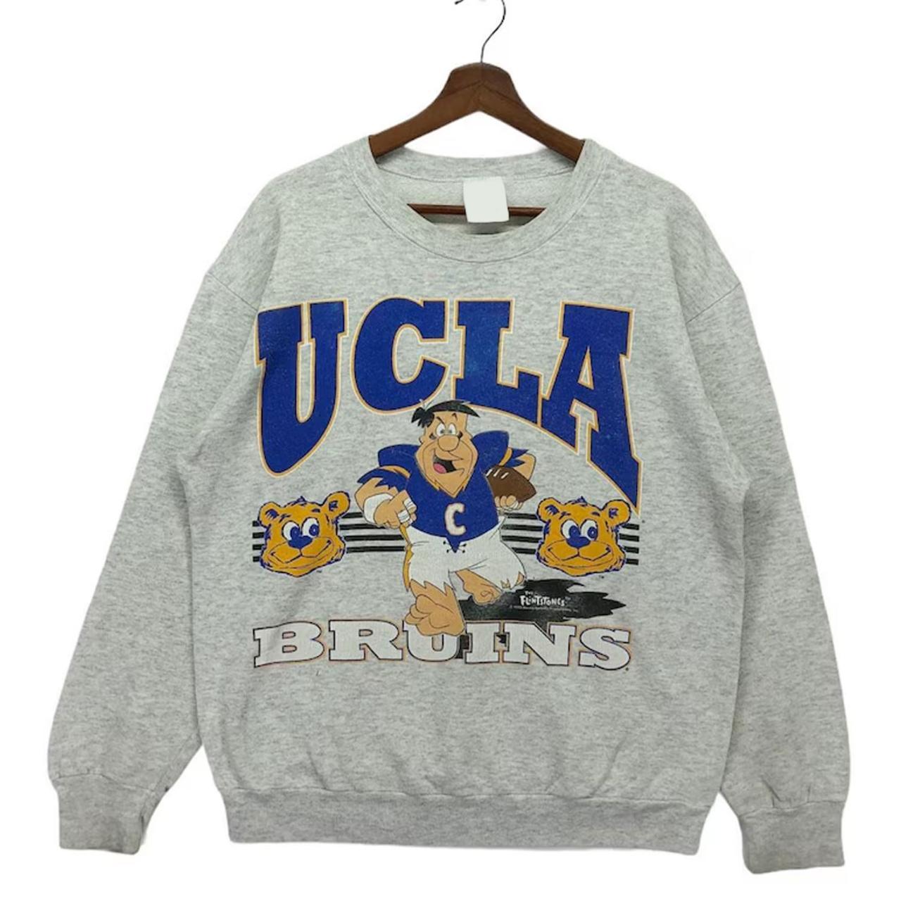 Vintage 90s UCLA Bruins Flintstone Crewneck Sweatshirt - Depop