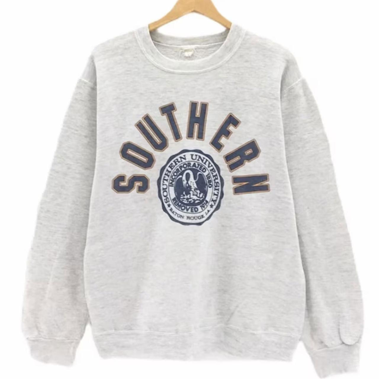 Vintage 80s University Southern Crewneck Sweatshirt - Depop