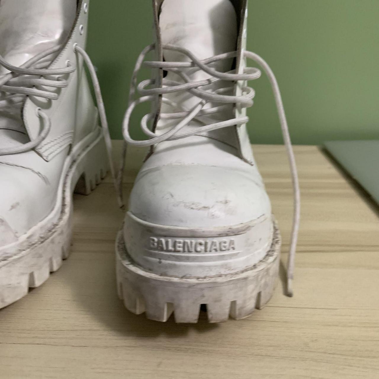 Balenciaga Leather Strike Boots - Depop