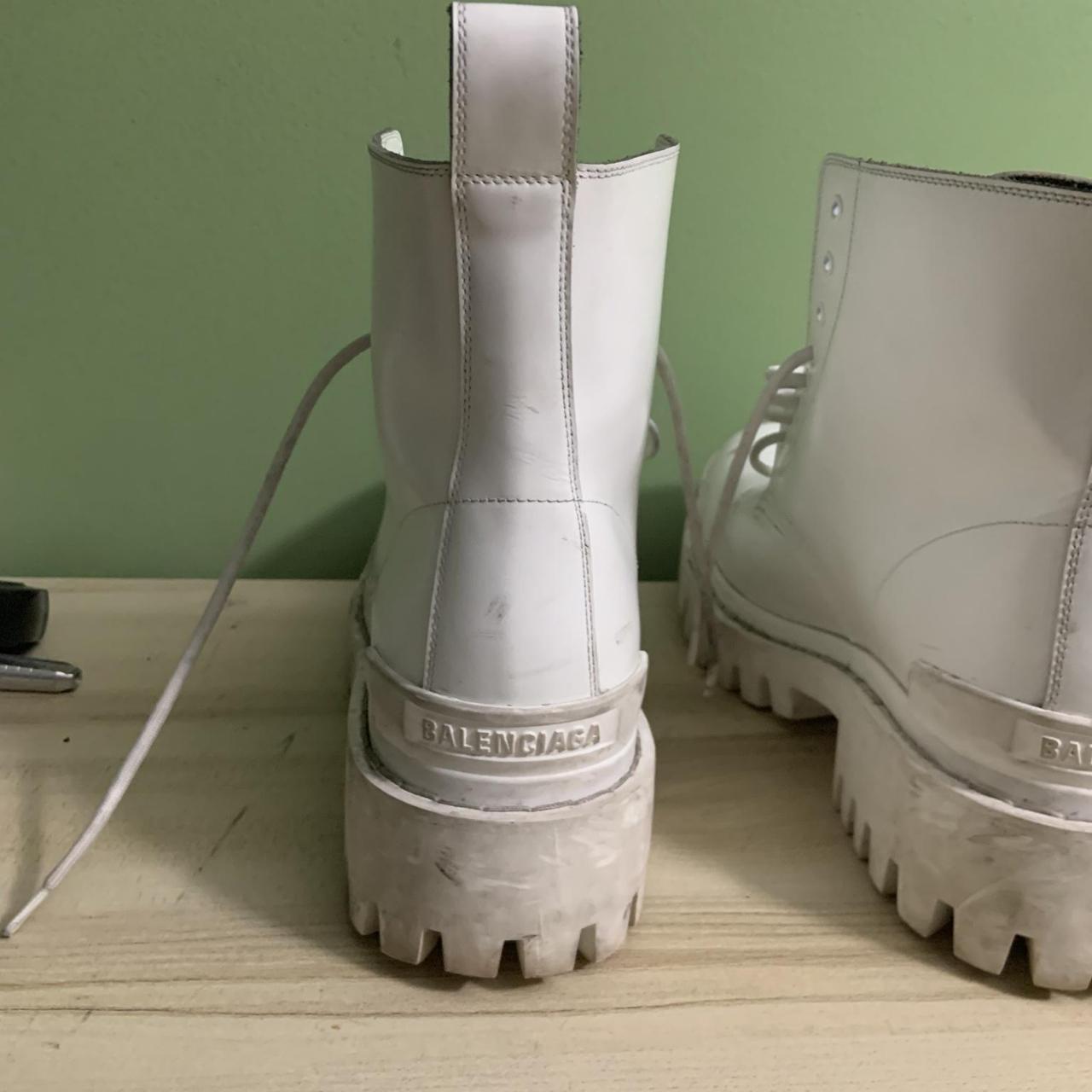 Balenciaga Leather Strike Boots - Depop