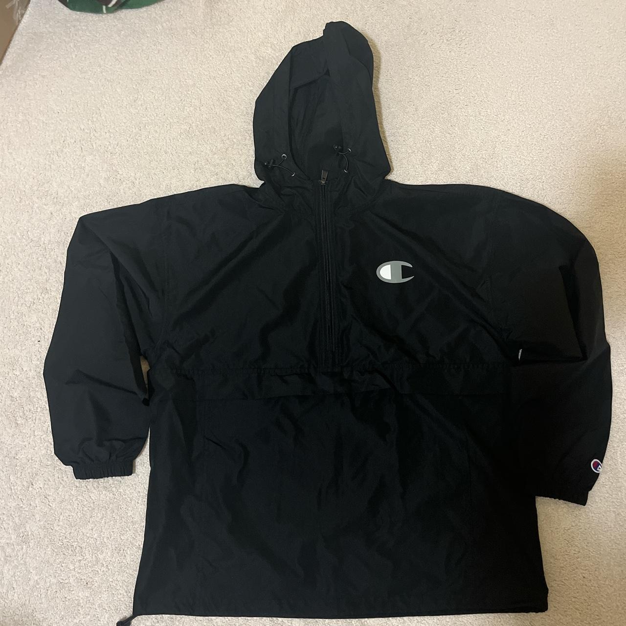 Champion Men's Black Jacket | Depop