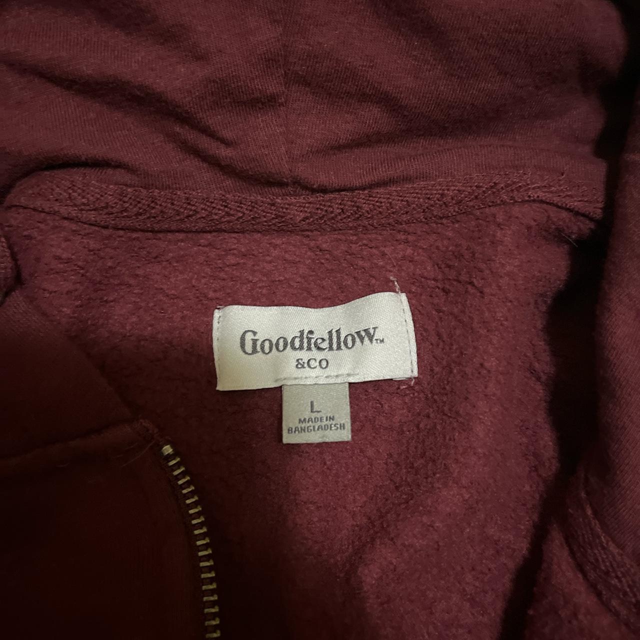 Goodfellow zip up hoodie. Used excellent. Size large... - Depop