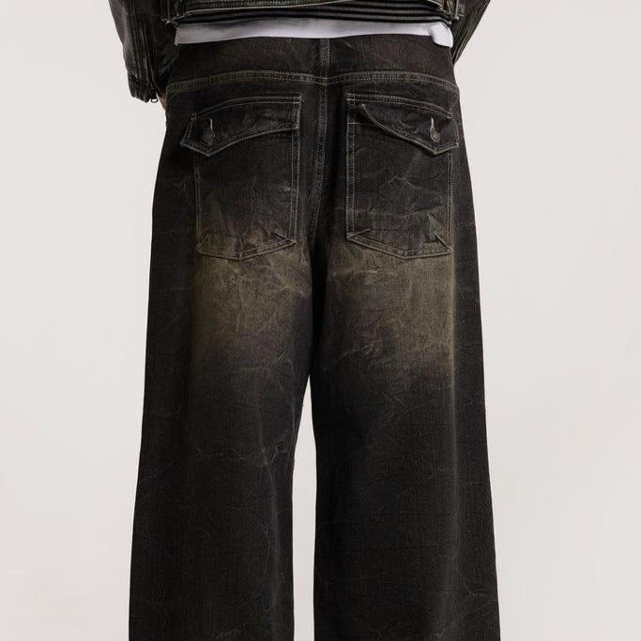 Jaded London Women's Black and Grey Jeans | Depop