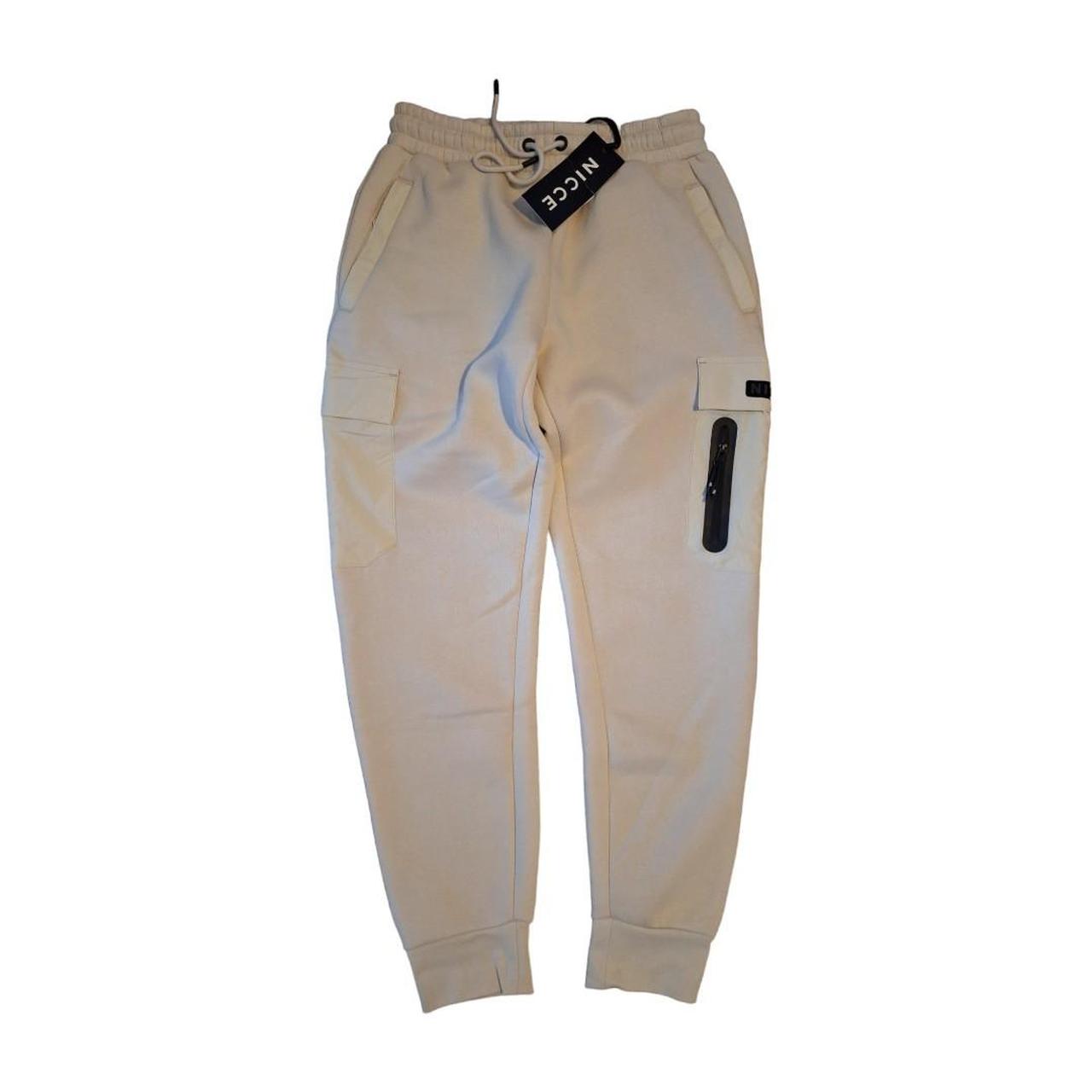 Mens Beige Nicce Relay joggers jogging... - Depop