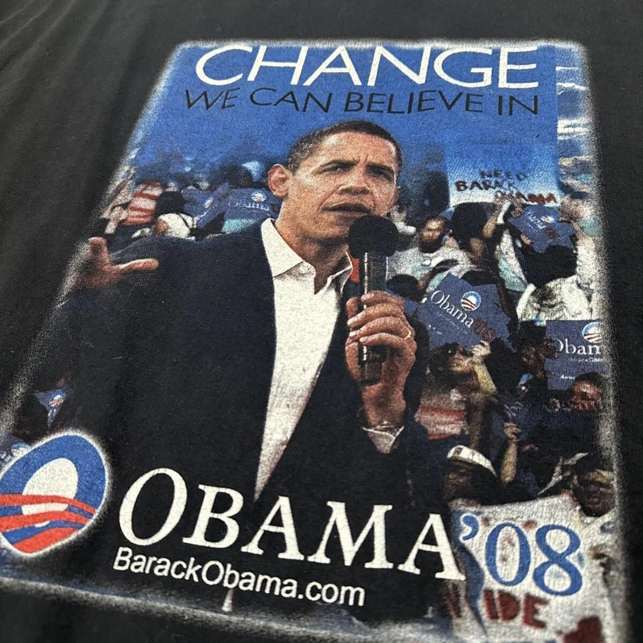 Barrack Obama Rap Tee Shirt Black Mens 2XL President... | Depop