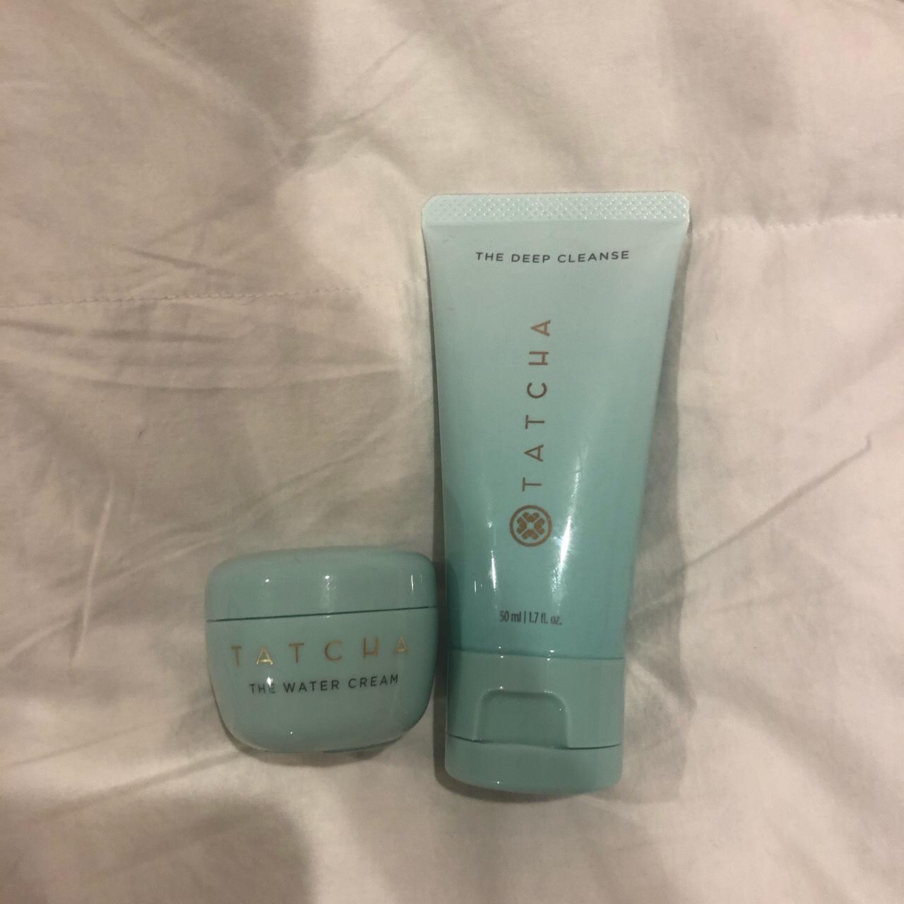Tatcha the deep cleanse cleanser and water cream set... - Depop