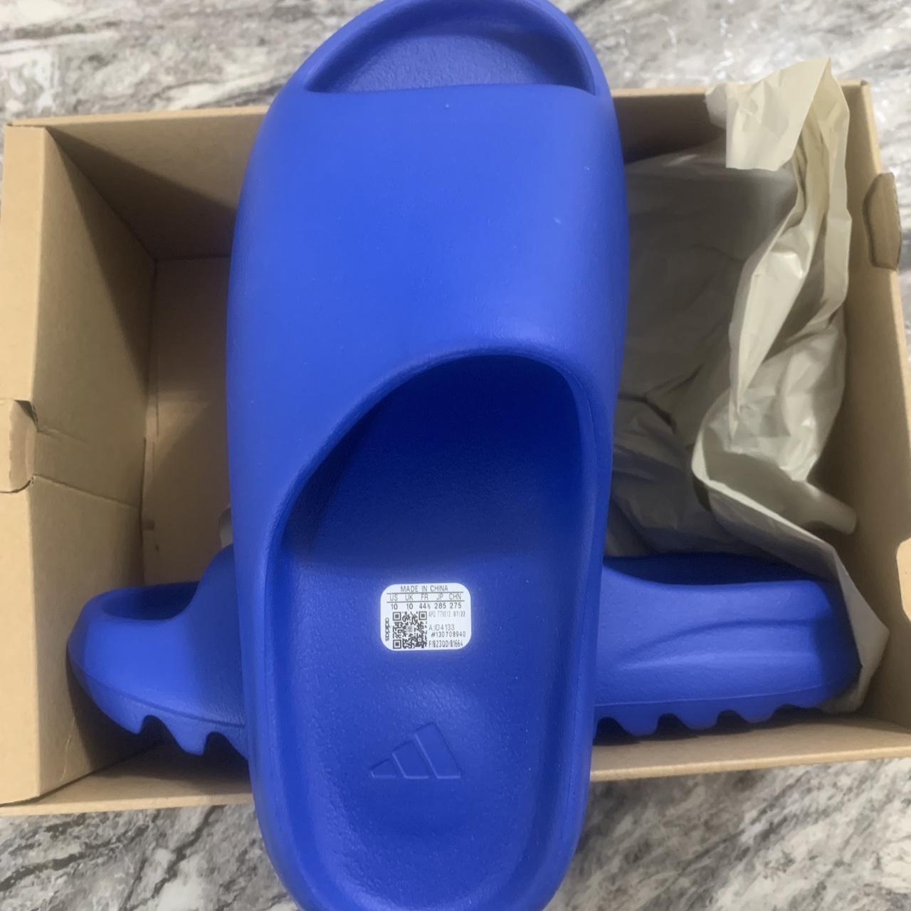 Yeezy Slide Azure Brand New With Tags UK 10 Sold Out... - Depop