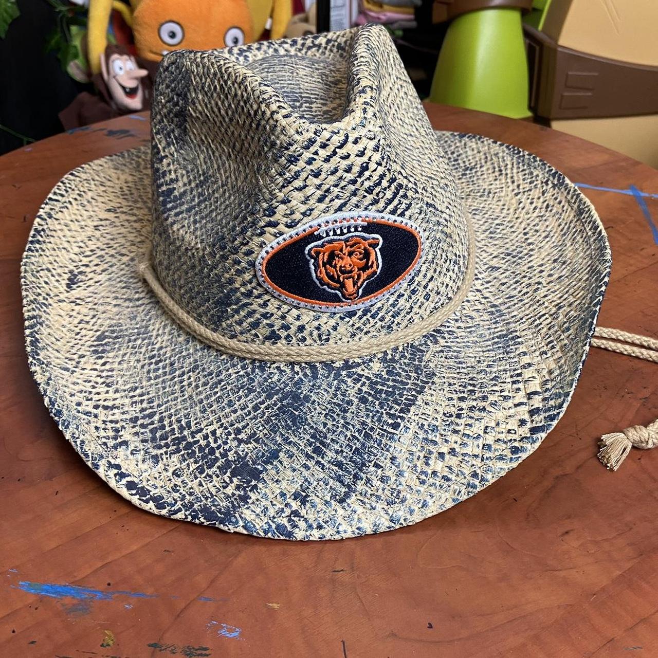 Chicago Bears NFL Cowboy Hat *a few tiny spots /... - Depop