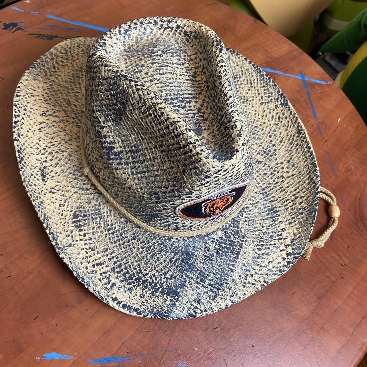 Chicago Bears NFL Cowboy Hat *a few tiny spots /... - Depop