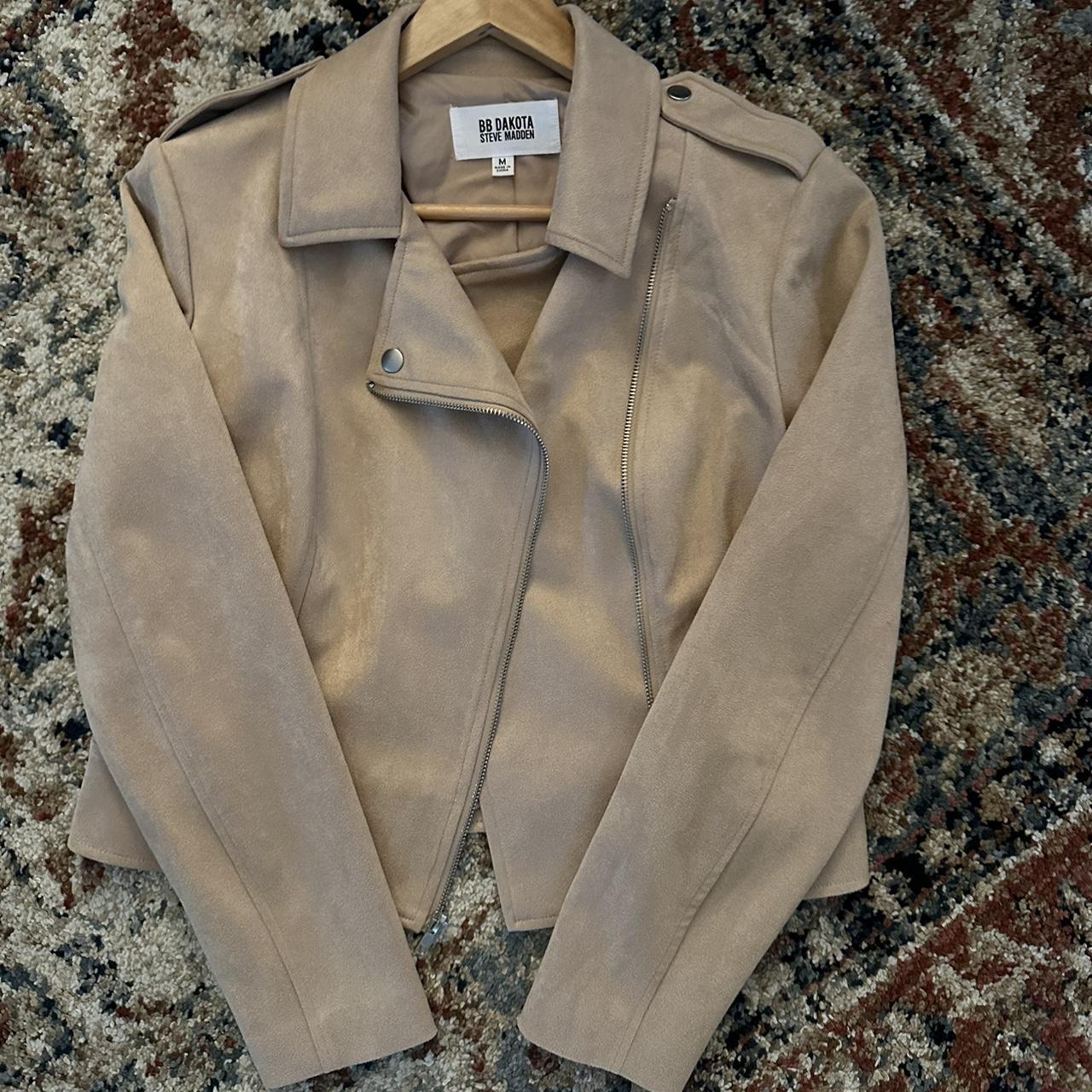 Steve Madden Suede Moto Jacket Never worn! Size... - Depop
