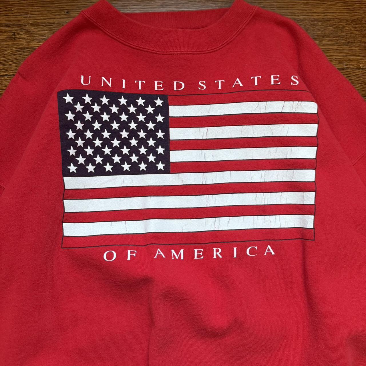 Vintage 90’s USA Flag crewneck On a Galt Sand tag... | Depop