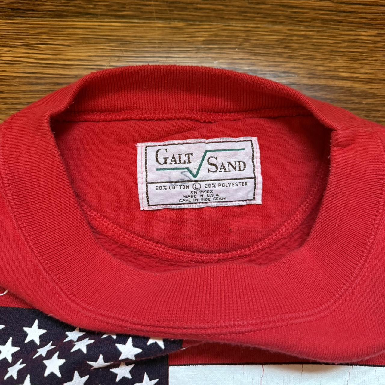 Vintage 90’s USA Flag crewneck On a Galt Sand tag... | Depop