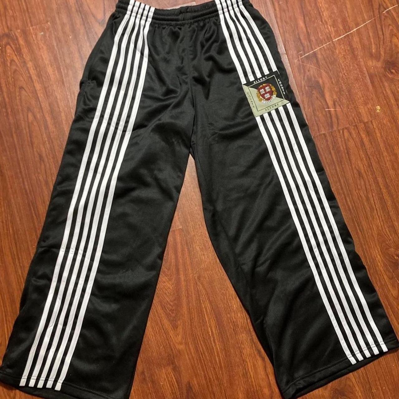 Black and white Allure County track pants Size... | Depop