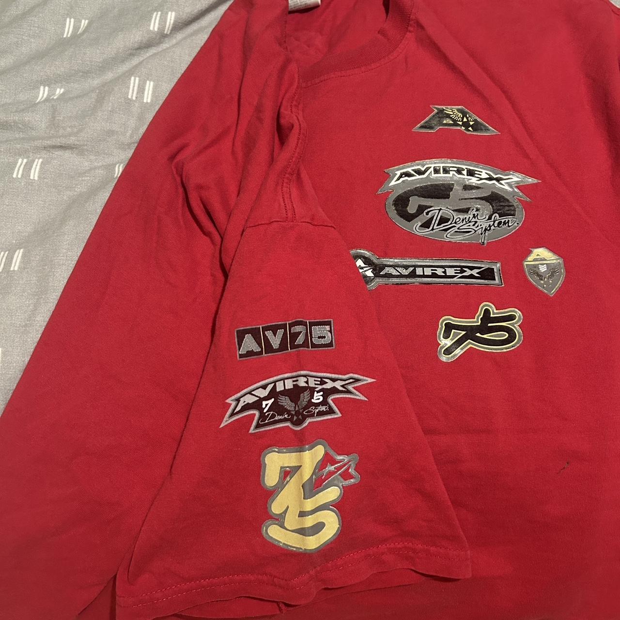 Red Avirex T Shirt Size 2XL Amazing quality no... - Depop