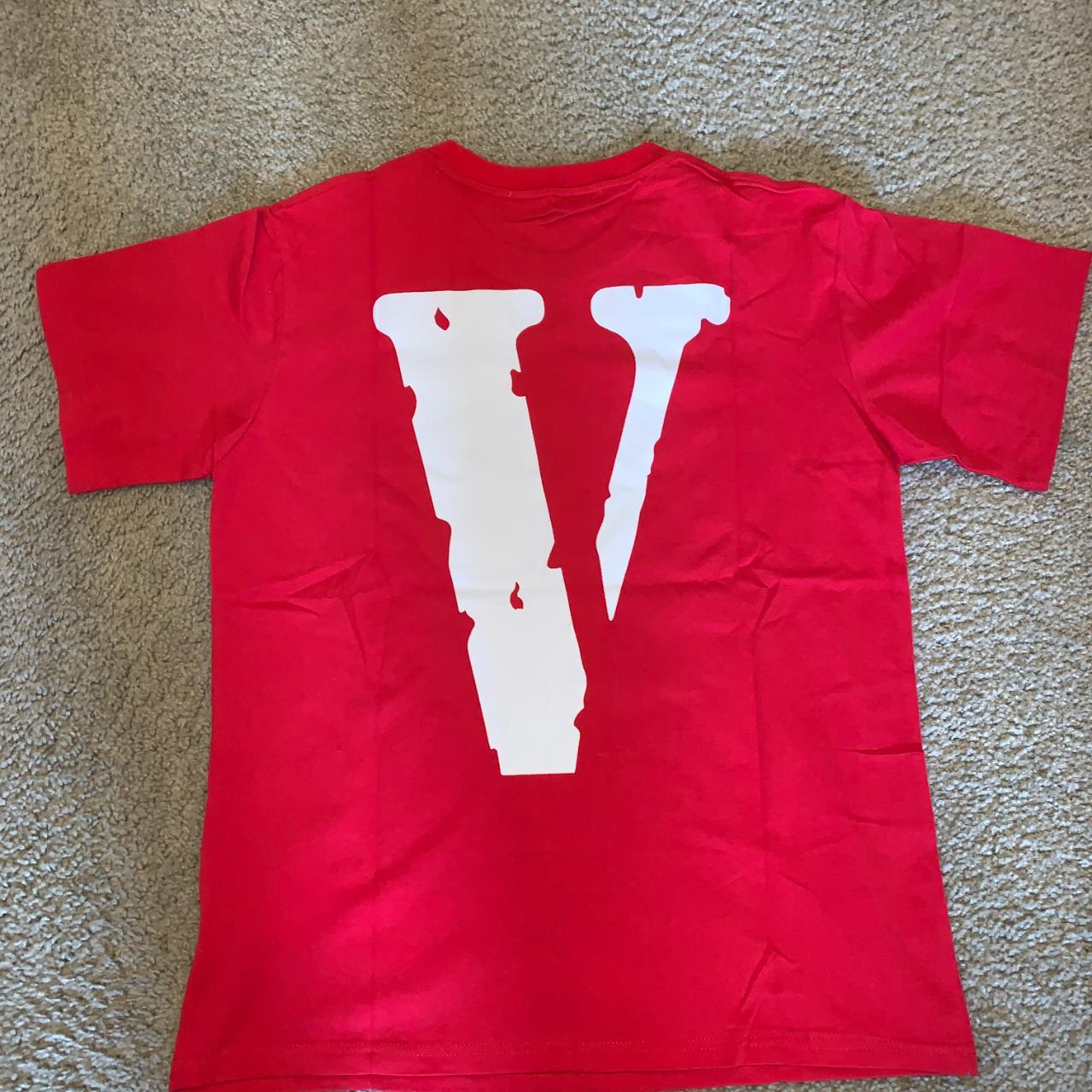 Vlone Red Tee -Brand new -Available in Men's US... - Depop