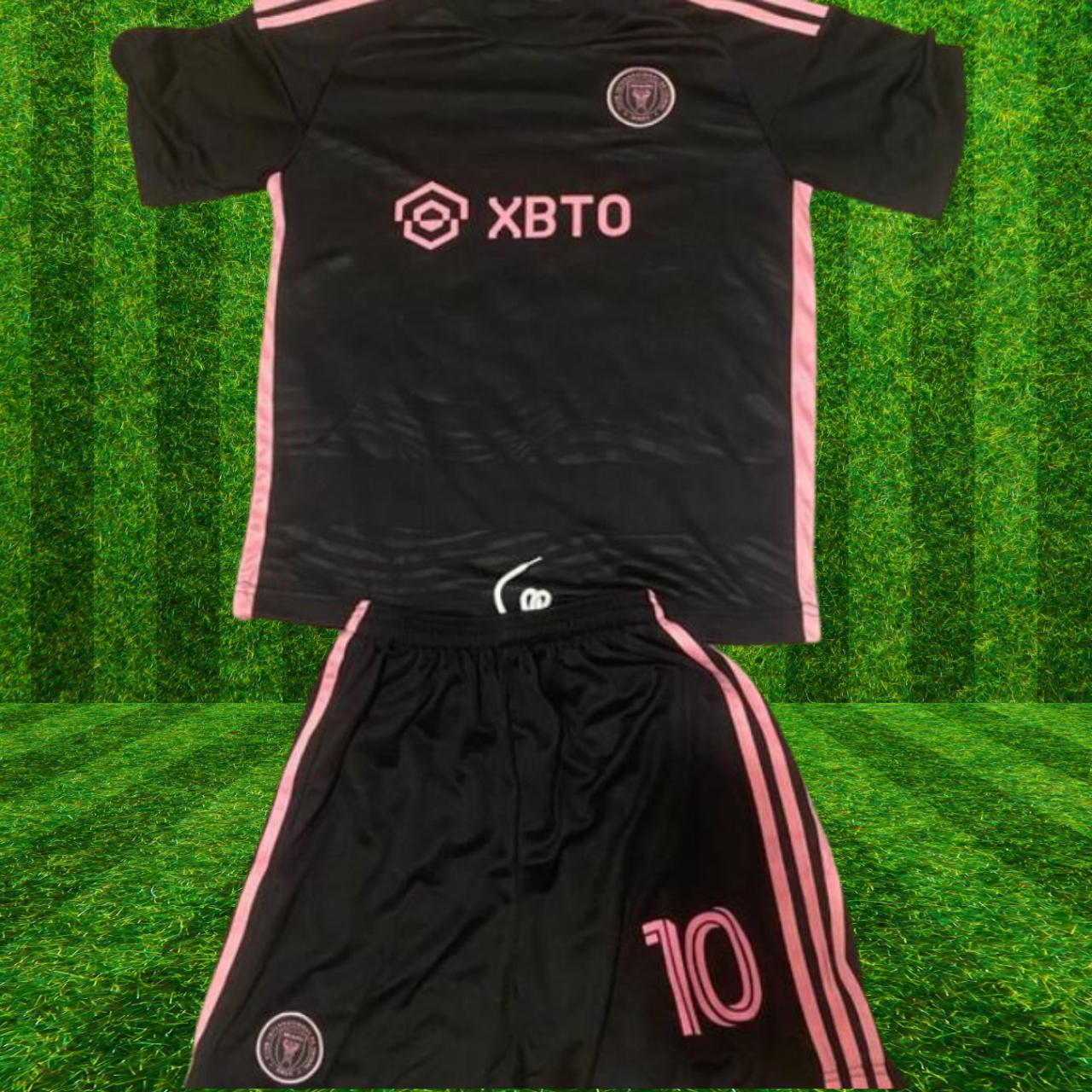 Lionel Messi Inter Miami Black Kits Soccer Jersey... - Depop