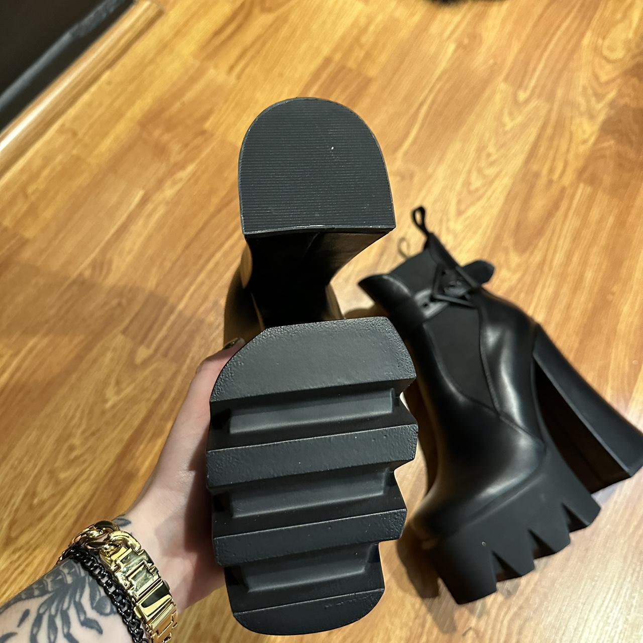 La Mode Women's Black Boots | Depop