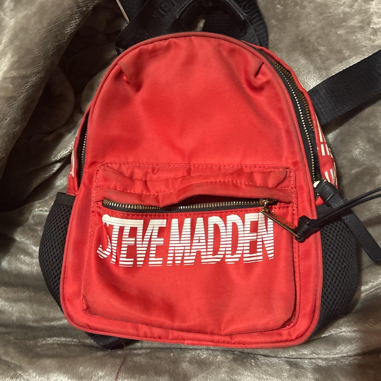 Steve Madden Women's Red and Black Bag | Depop