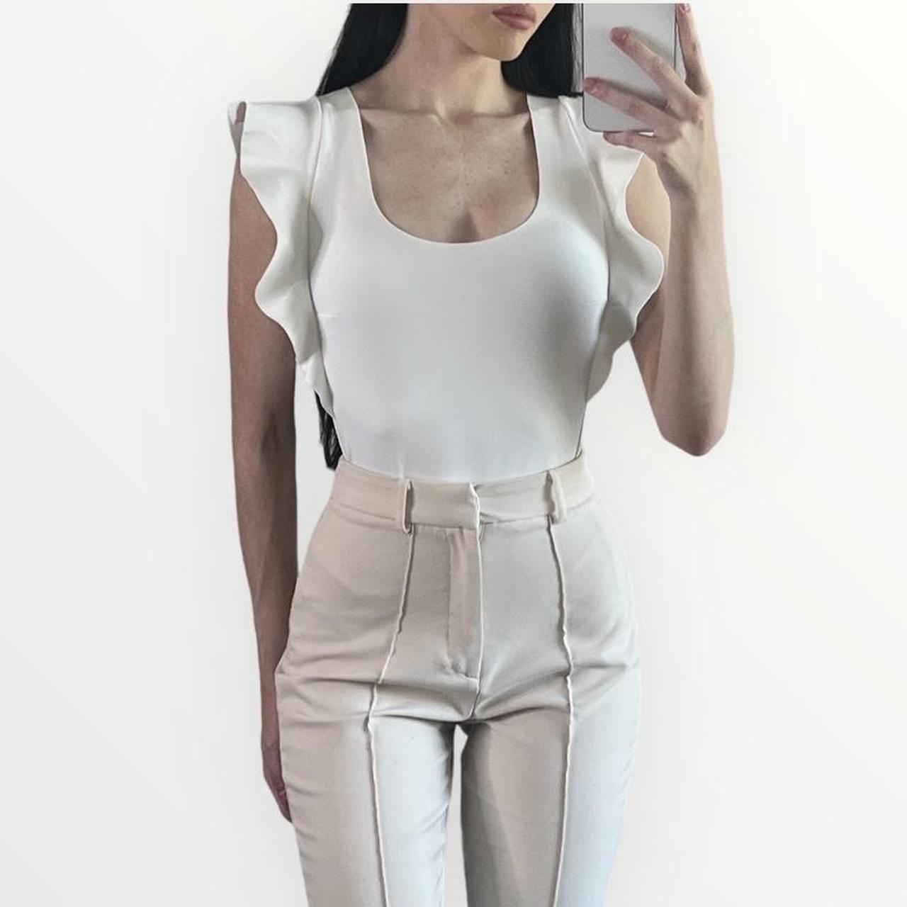 Commando Neoprene Ruffle Bodysuit Size: S Retail:... - Depop