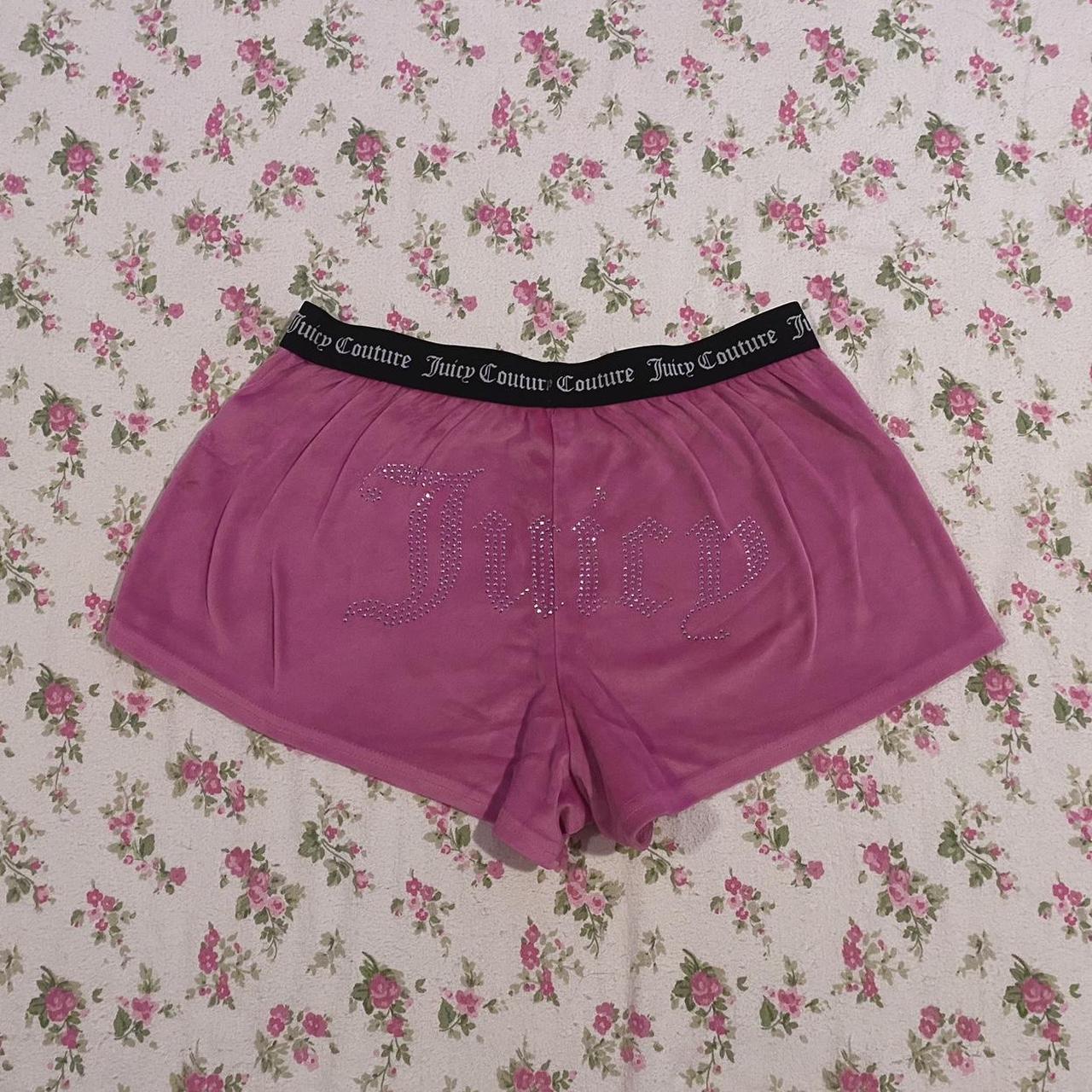 Juicy Couture Velvet Boxing Shorts ʚ・ ୨୧・ ɞ ♡... - Depop