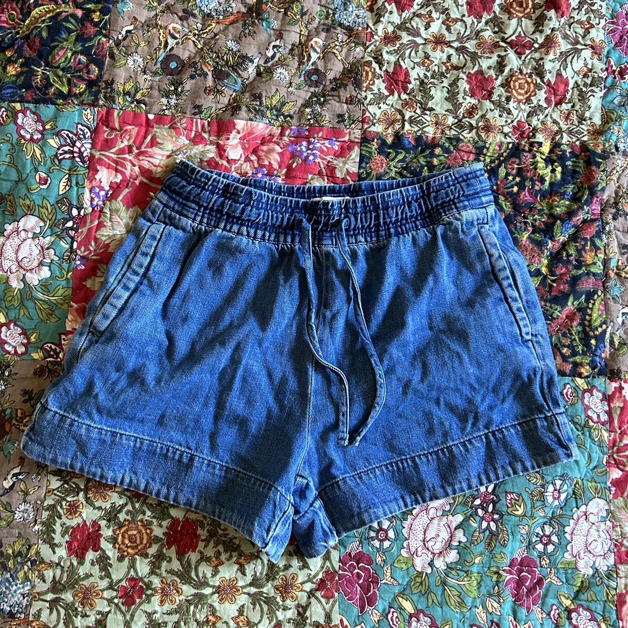 free assembly soft denim casual shorts. super comfy... - Depop