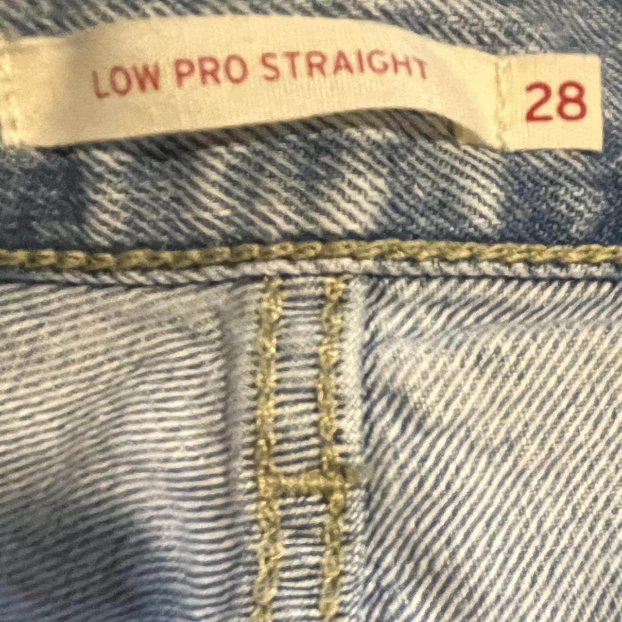 levis low pro straight light wash jeans 🗯️ 29... - Depop