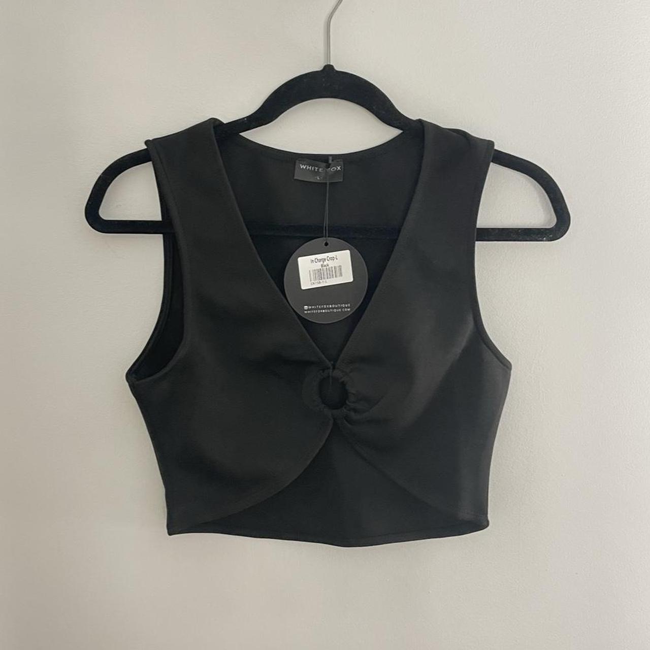 Untouched white fox crop top🤩🤩 Message w... - Depop