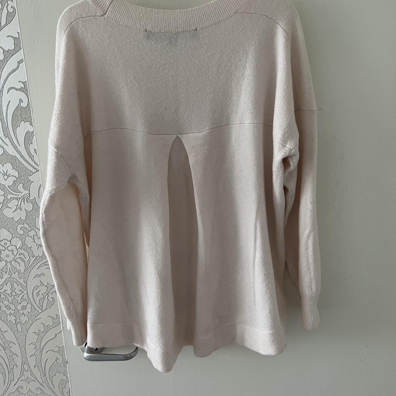 French Connection Women's Cream Jumper | Depop