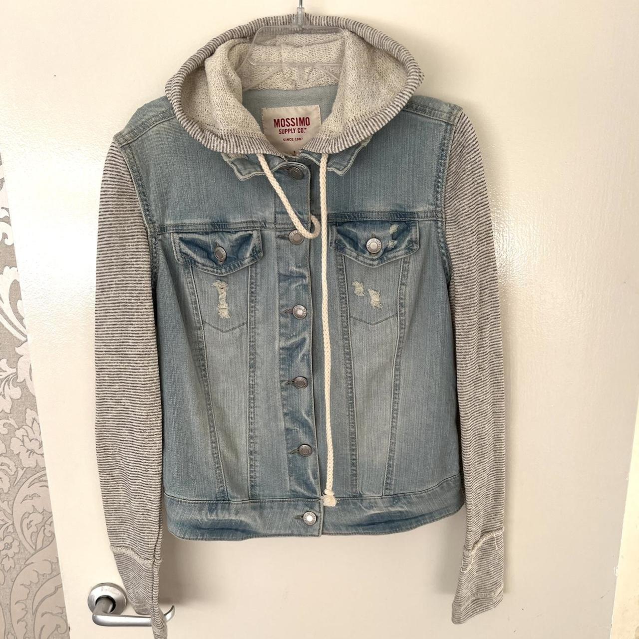 Mossimo Supply Co Two Tone Denim Jacket Size... - Depop