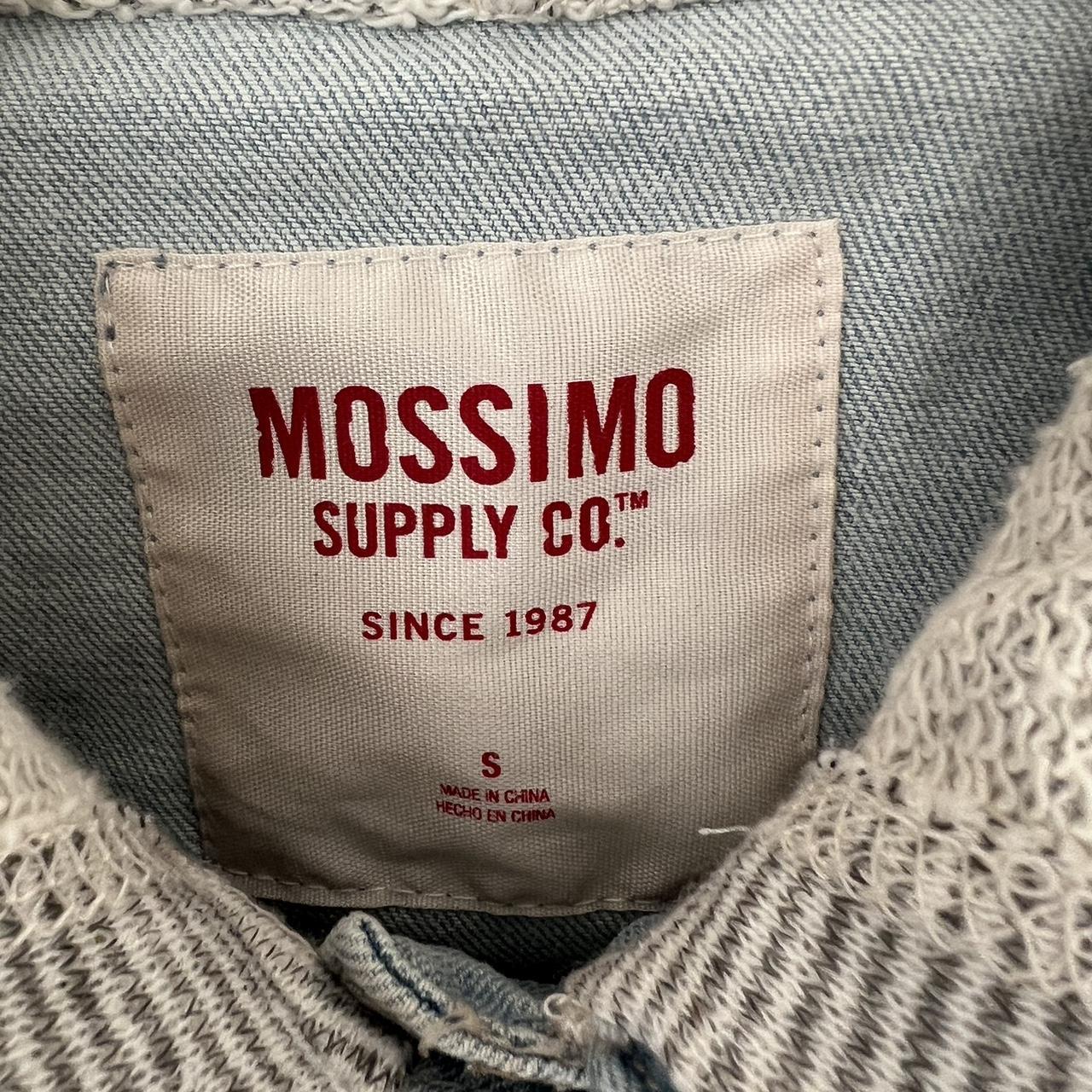 Mossimo Supply Co Two Tone Denim Jacket Size... - Depop