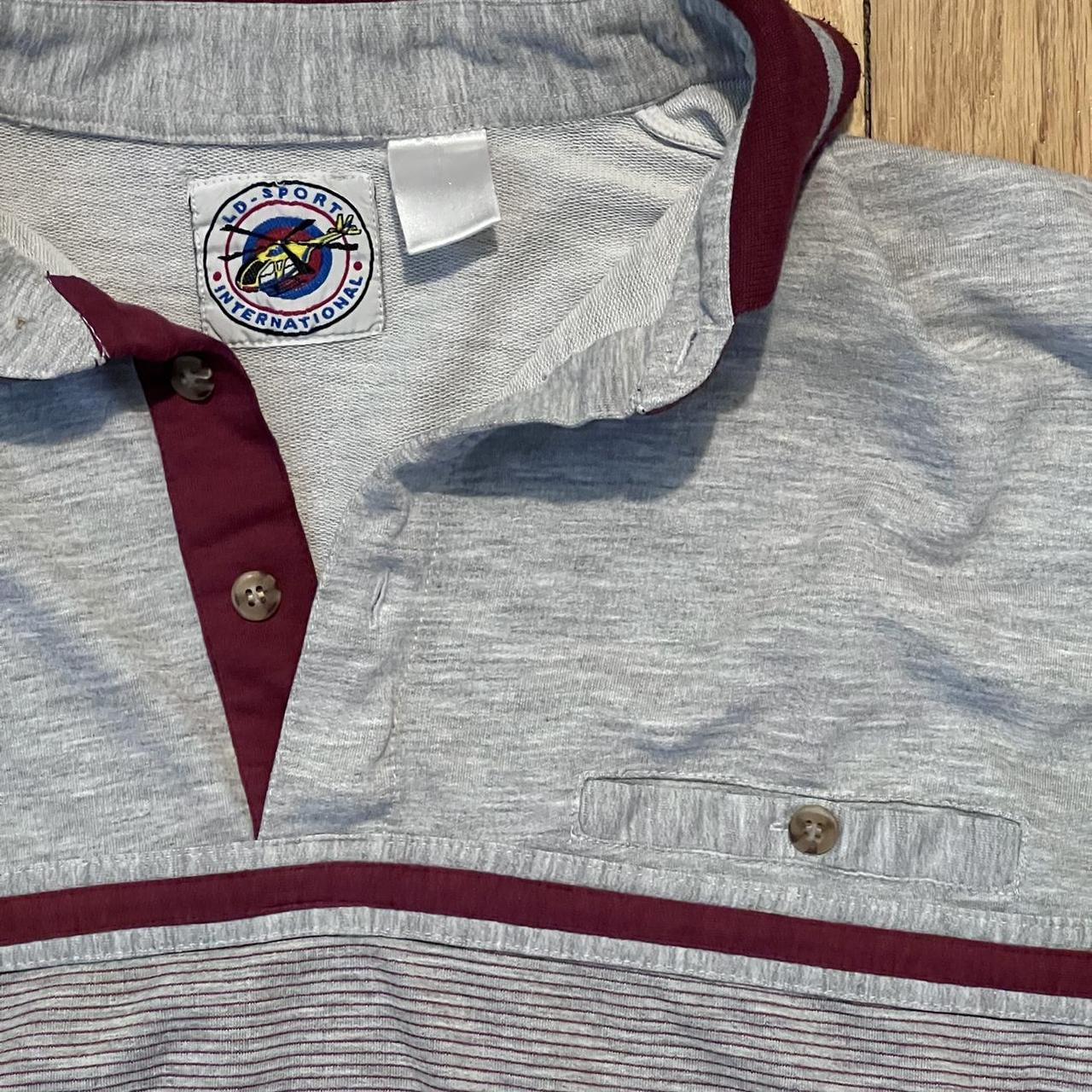 Men's Grey and Red Polo-shirts | Depop