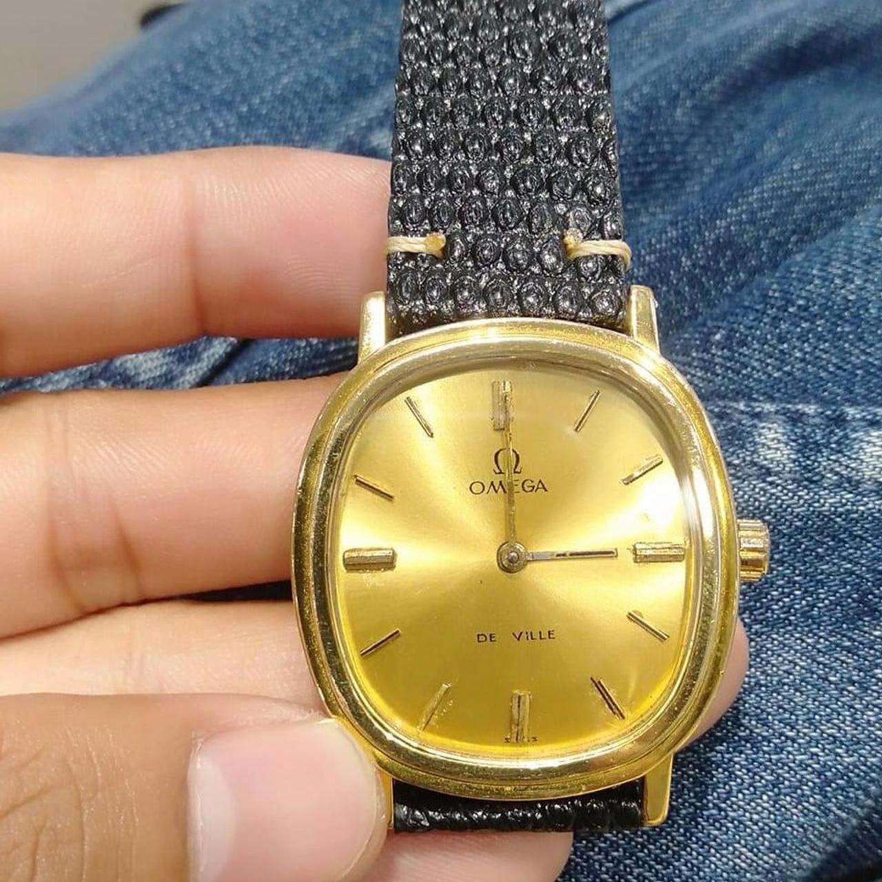 Omega Deville Watch Men's 34mm Gold Swiss Made Vintage - Depop