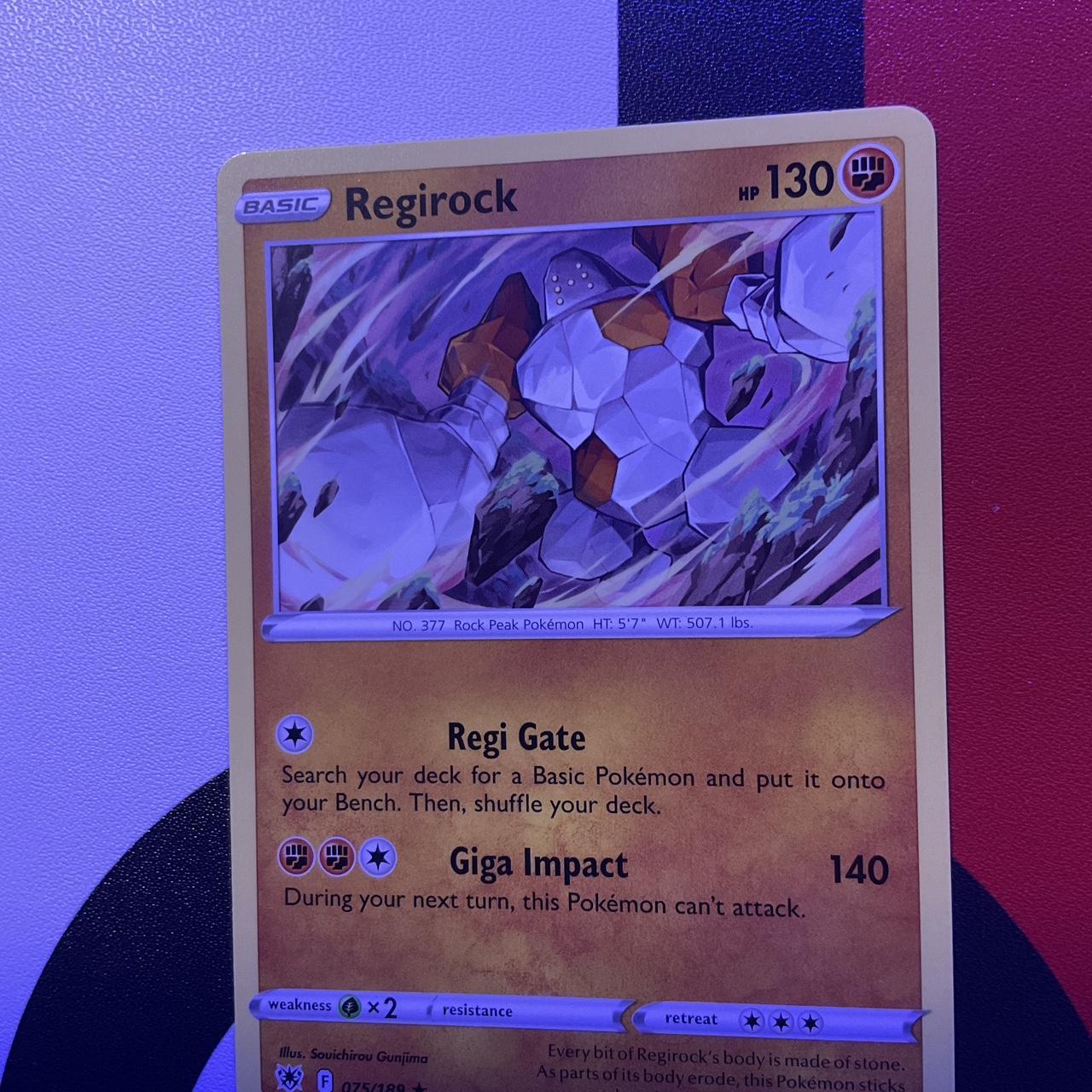 Regirock Pokémon TCG card #PokemonTCG - Depop