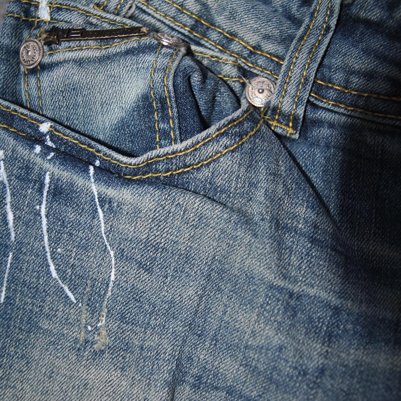 sick vintage women’s jeans awesome embroidery and... - Depop