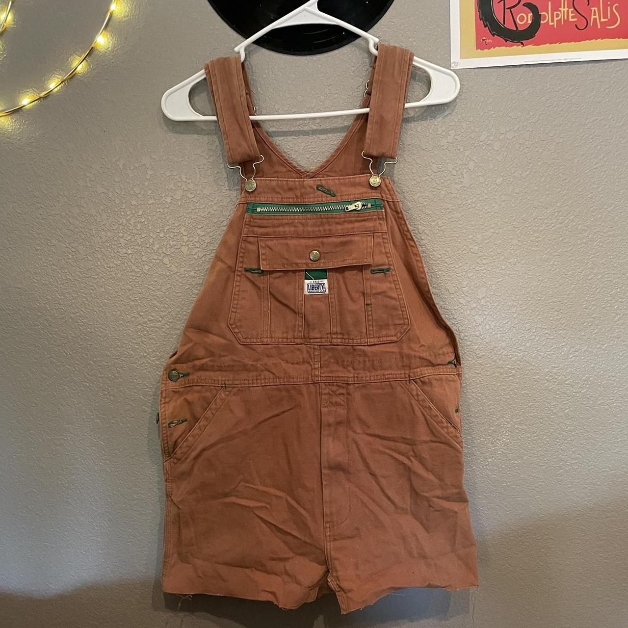 Carhartt Women's Tan and Khaki Dungarees-overalls | Depop