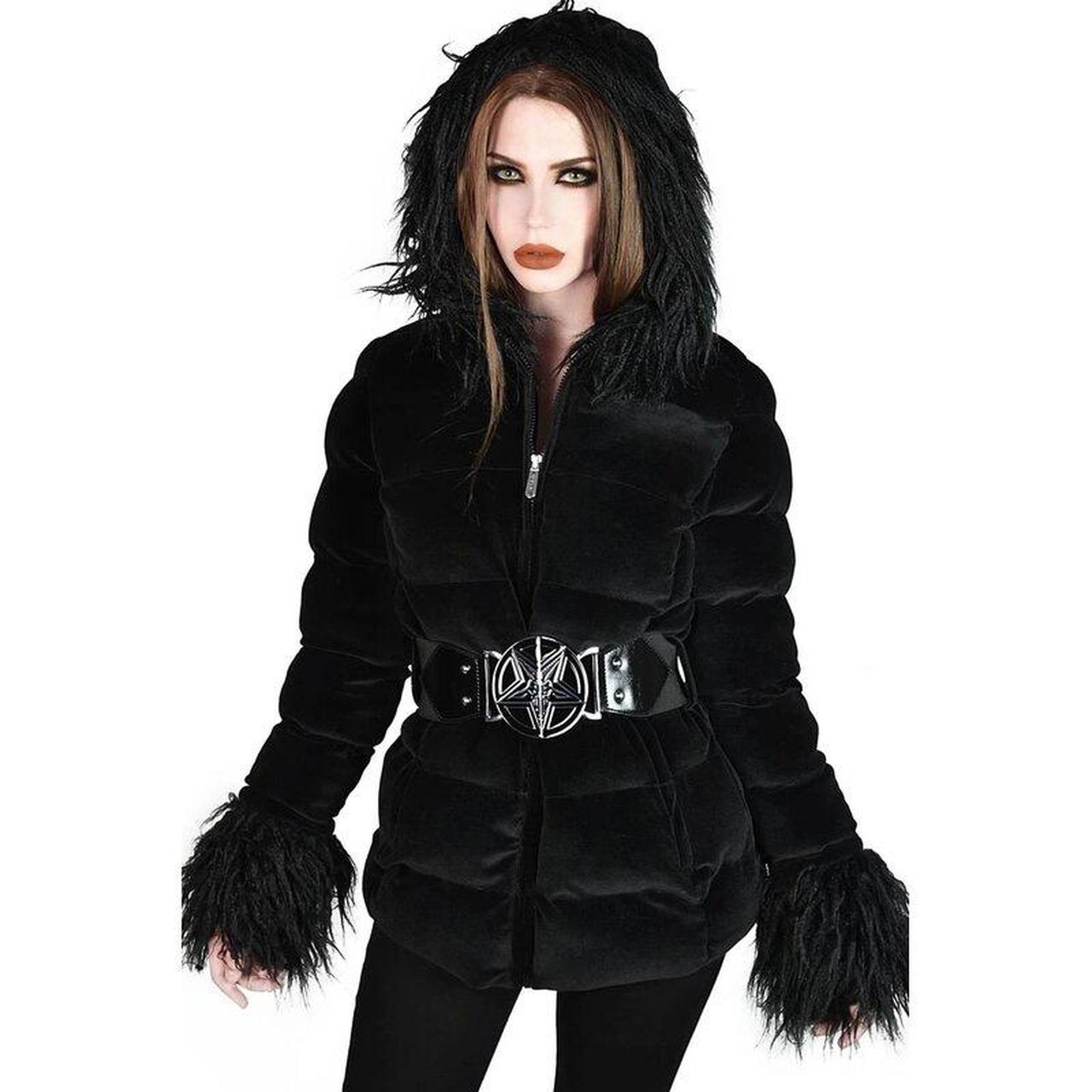 Killstar Women's Black Coat | Depop