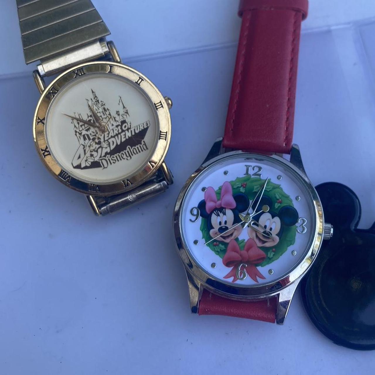 Disney Men's Gold and Red Watch | Depop