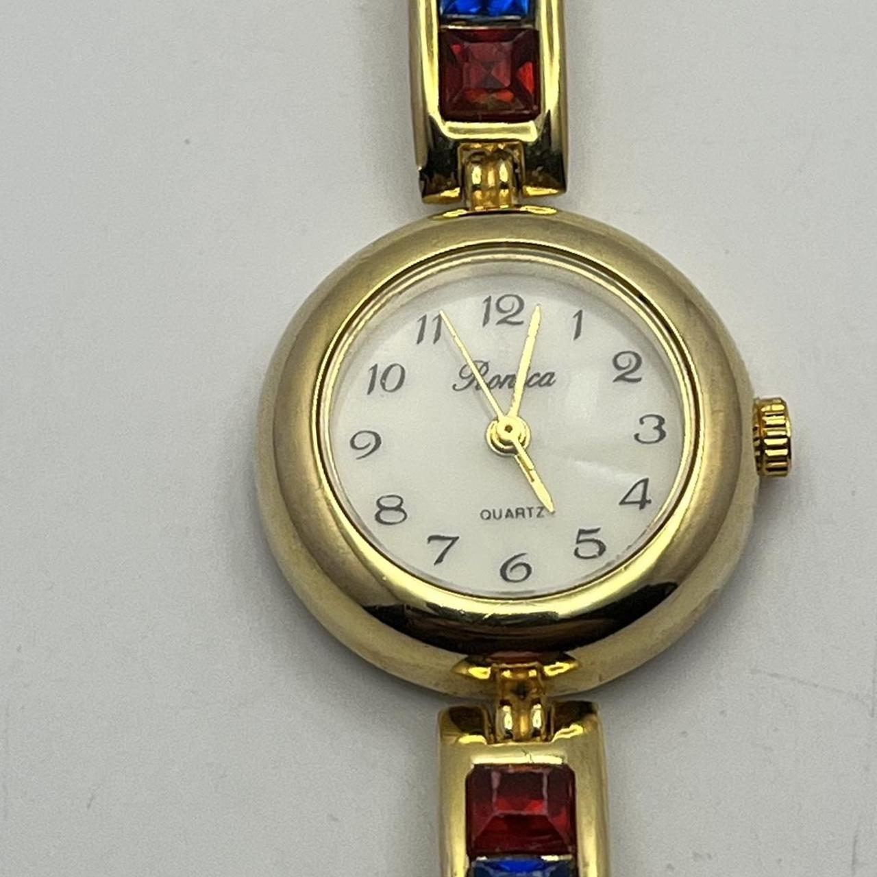 Vintage gold Ronica watch. Fully functional with... - Depop