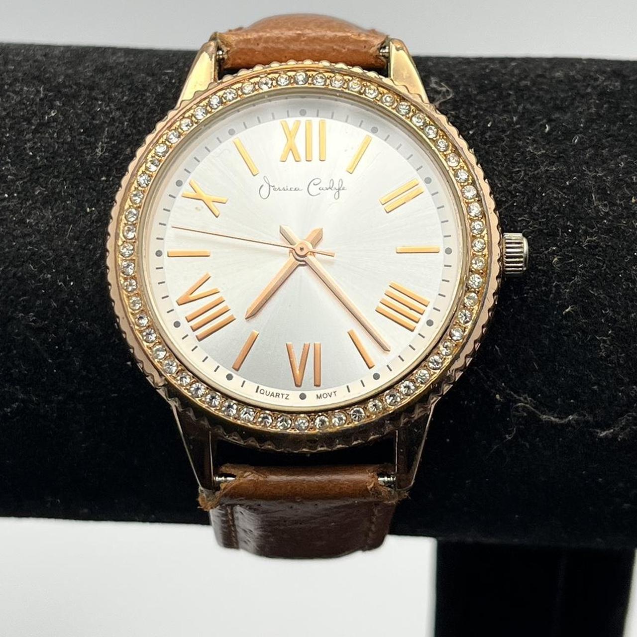 Gold & brown watch. Fully functional with brand new... - Depop